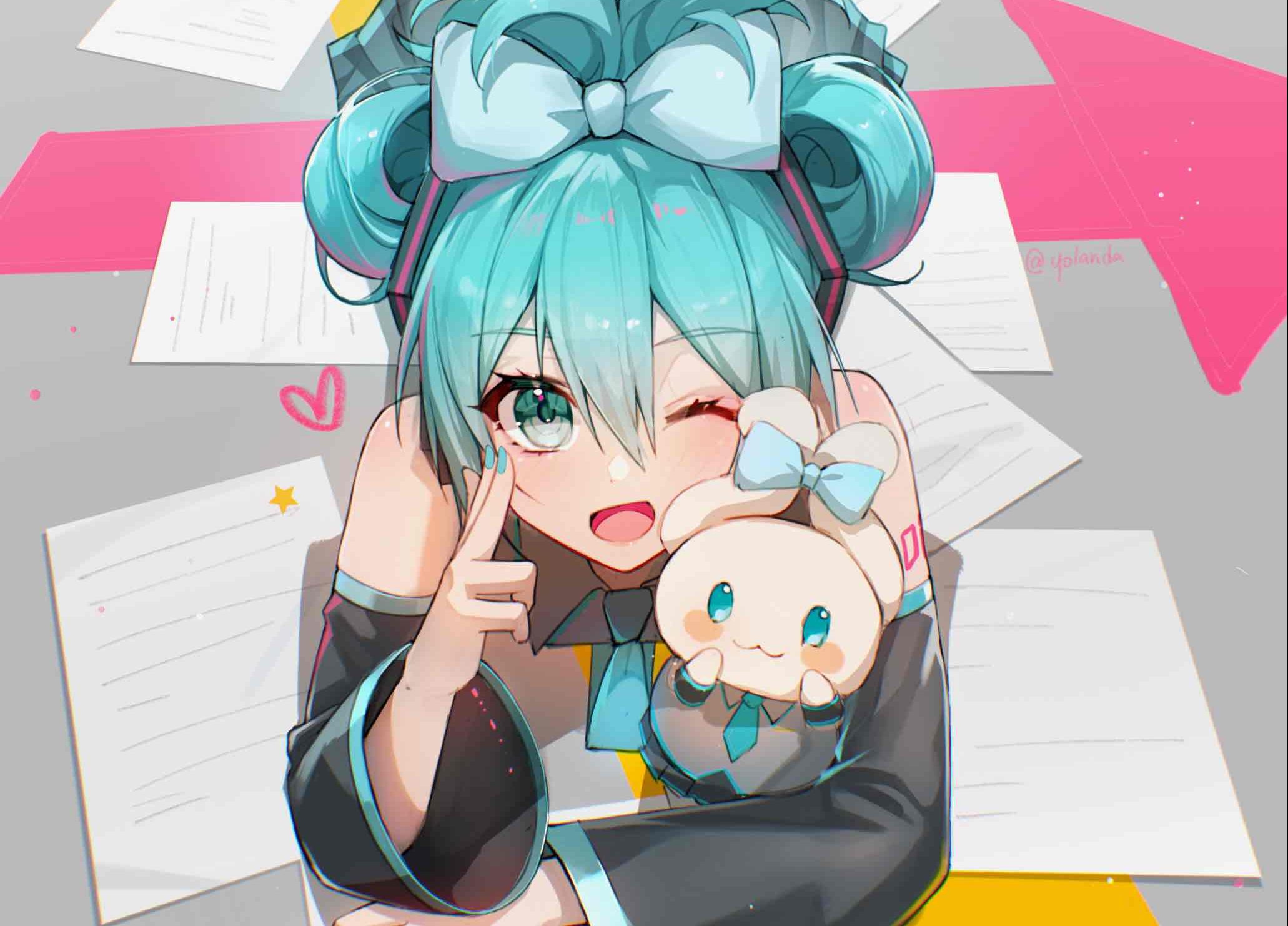 Fanart Friday, Too: Hello from Miku and Cinnamoroll! – Beneath the Tangles