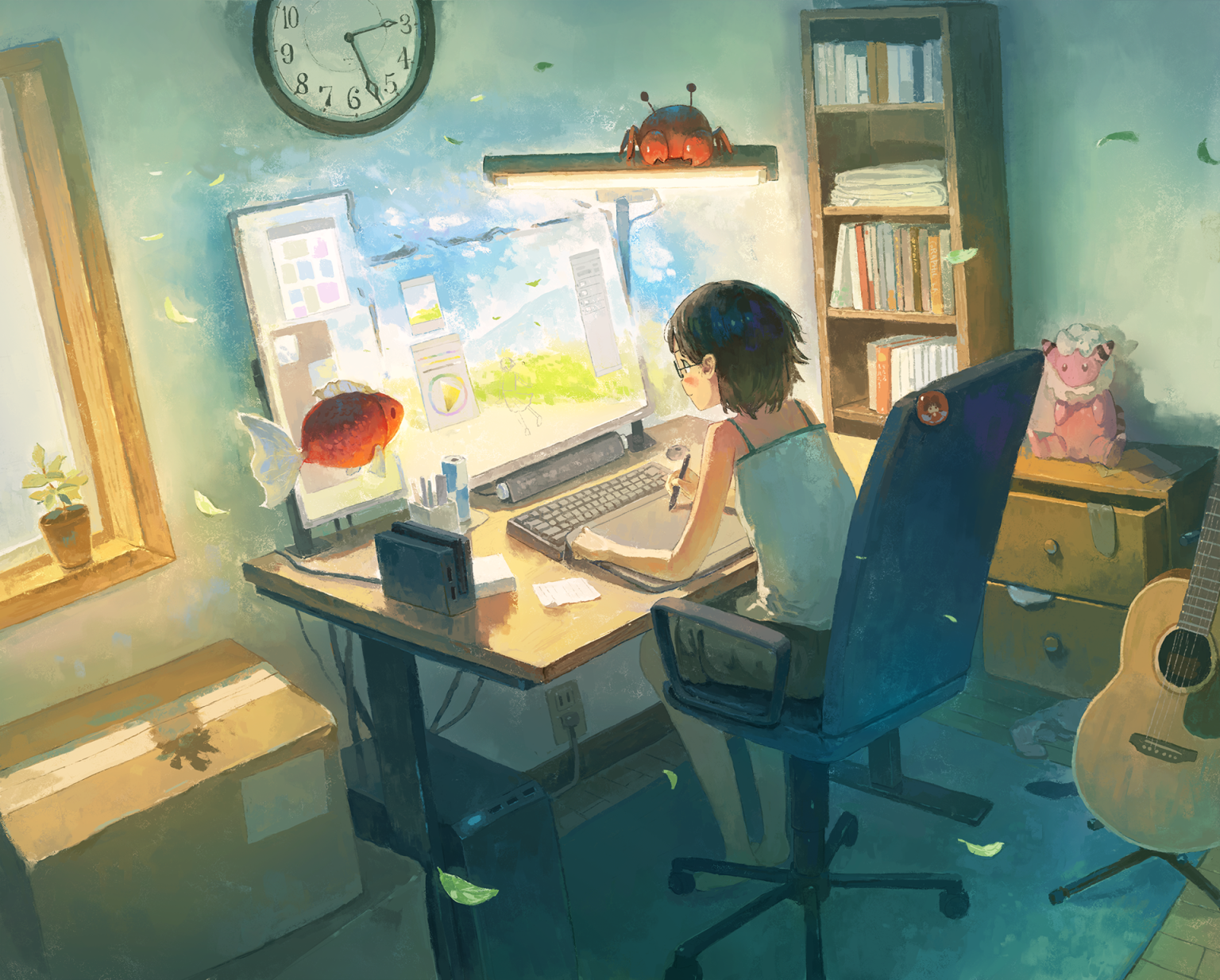 drawing of anime artist – Beneath the Tangles
