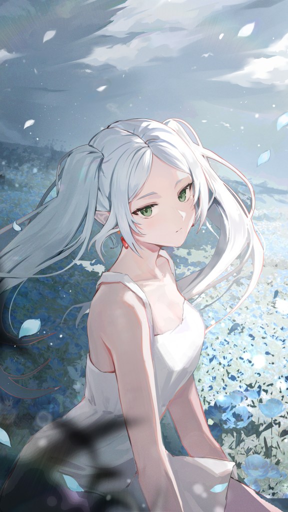 Fanart Friday: Frieren and a Field of Blue-Moon Weed – Beneath the Tangles