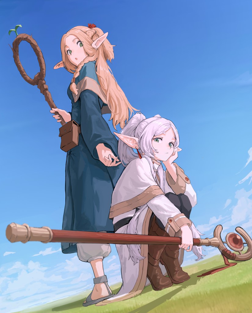 Fanart Friday, Too: Two Mages, Frieren & Marcille – Beneath the Tangles