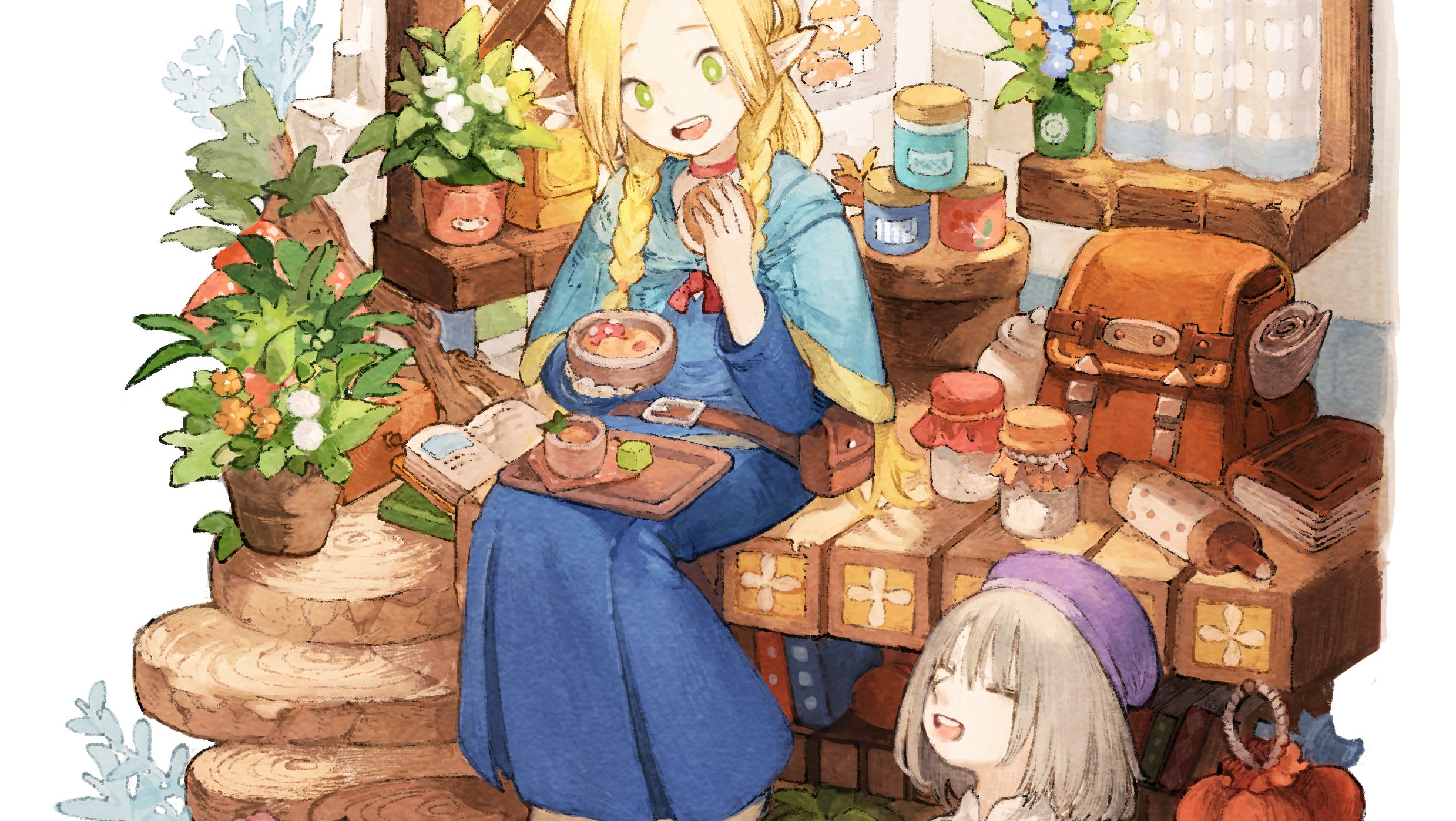 Fanart Friday: Falin, Marcille, and a Delicious Meal – Beneath the Tangles
